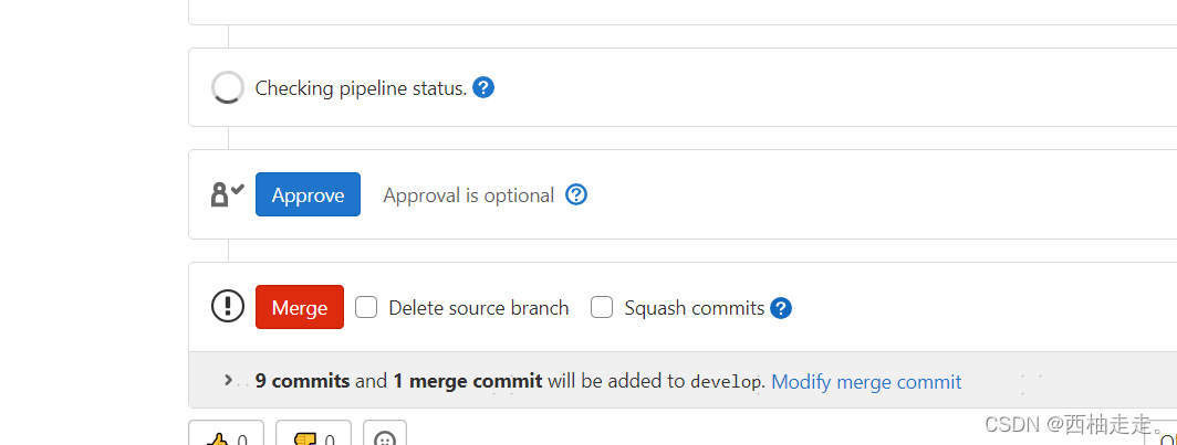 gitlab中合并代码，取消默认删除分支Delete source branch选项-CSDN博客