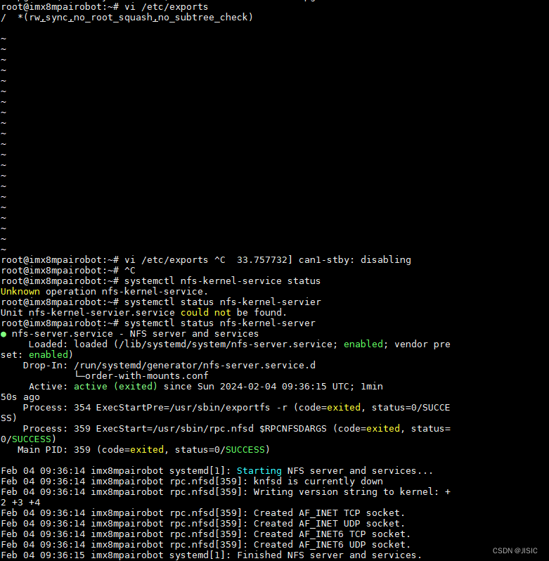 安装nfs服务时候报错A dependency job for nfs-server.service failed. See ‘journalctl -xe‘ for details_nfs ...