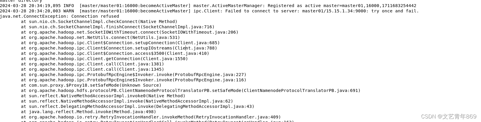 HBase shell 输入 version 报错ERROR: KeeperErrorCode = NoNode for /hbase/master-CSDN博客
