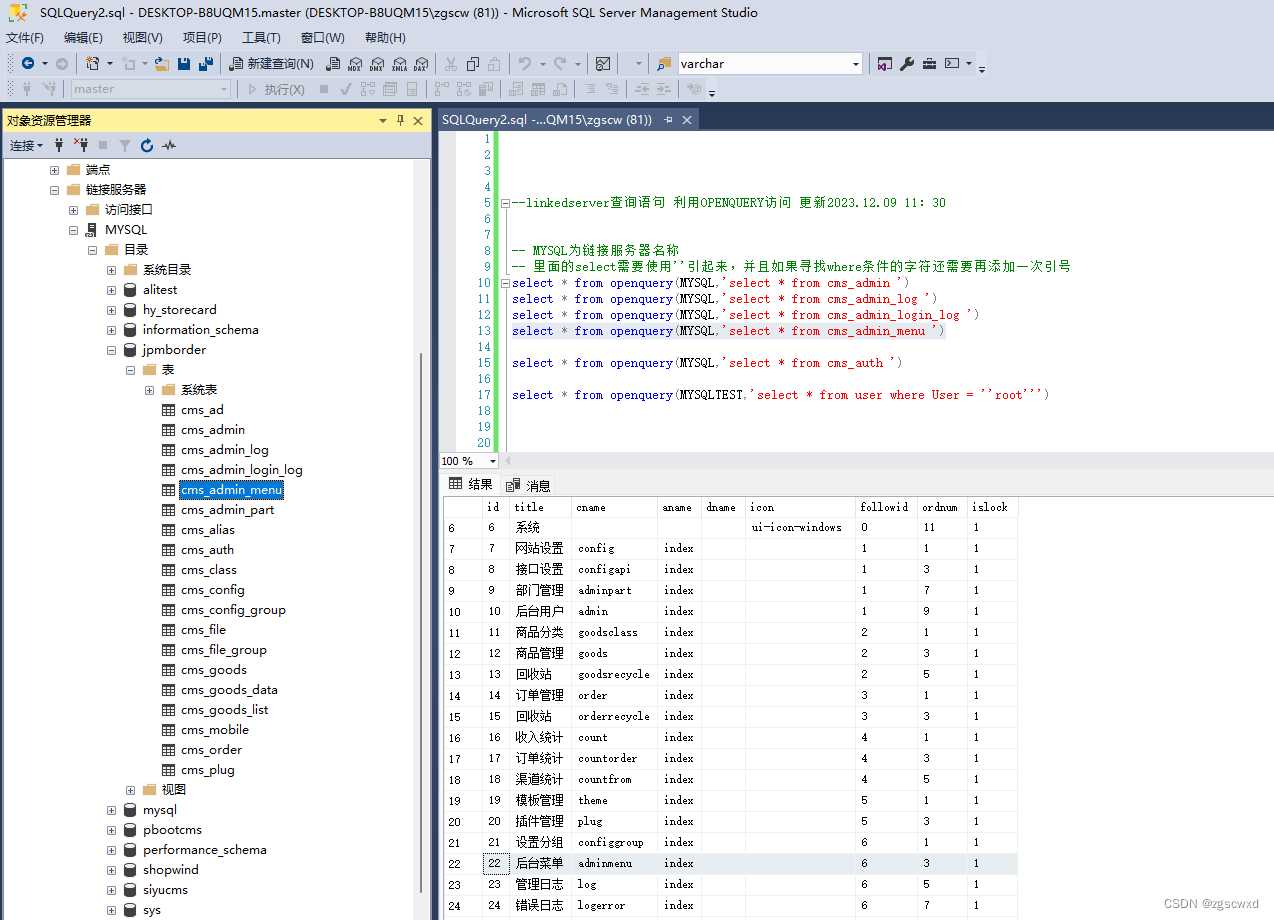 【小白专用】Sql Server 连接Mysql 更新23.12.09_sql server management studio oledb 连接mysql-CSDN博客