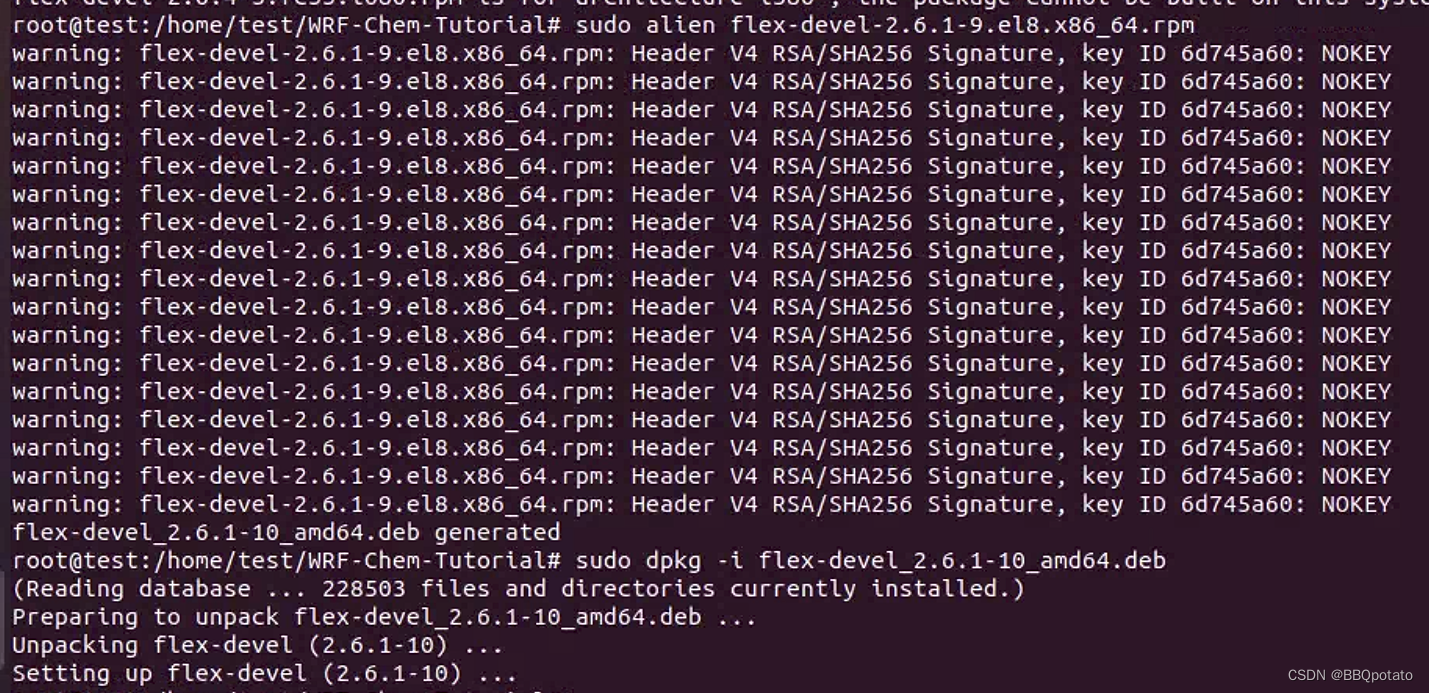 Ubuntu下安装编译WRF-Chem时无法安装flex-devel，找不到libfl.a文件_libfl 目录-CSDN博客