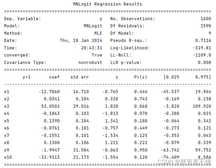 Python实现离散选择多项式对数模型(MNLogit算法)项目实战_mnlogit statsmodel-CSDN博客