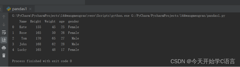 python练习之pandas的使用_请先用字典数据生成一个dataframe对象df,数据为:{'name': ['kate', 'ro-CSDN博客
