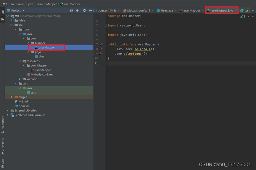 IDEA中用Mybatis连接MySQL方法_idea mybatis 连接数据库-CSDN博客