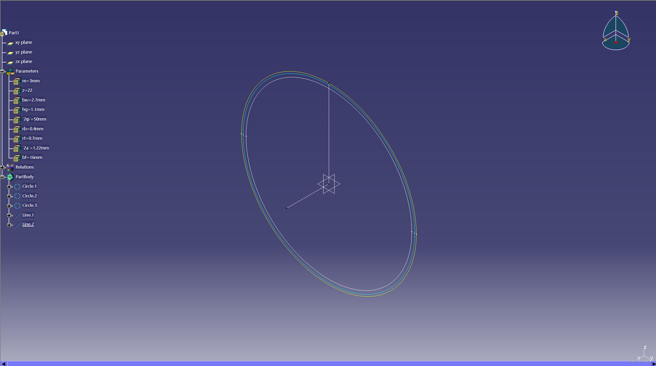 CATIA参数化设计思路(以AT型齿形同步带轮为例)_catia齿轮参数化设计解析-CSDN博客