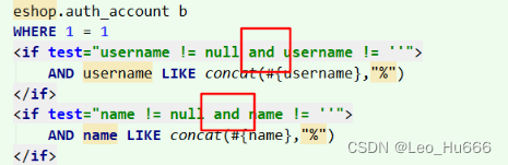 org.apache.ibatis.ognl.ParseException: Encountered “ ＜IDENT＞ “AND ““ at line 1_encountered ...