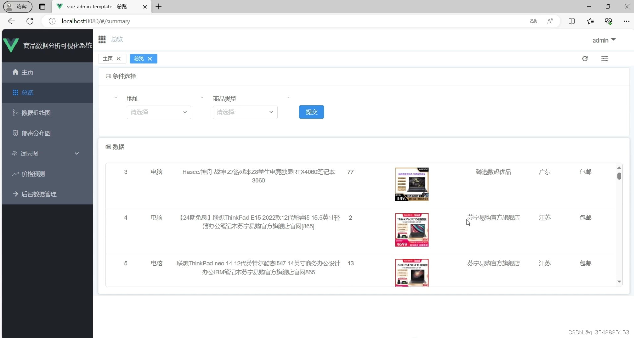 Python商品销售数据爬取分析可视化系统 爬虫机器学习 淘宝销售数据 预测算法模型 大屏 大数据毕业设计(附源码) 基于机器学习的淘宝销售预测与分析 Csdn博客