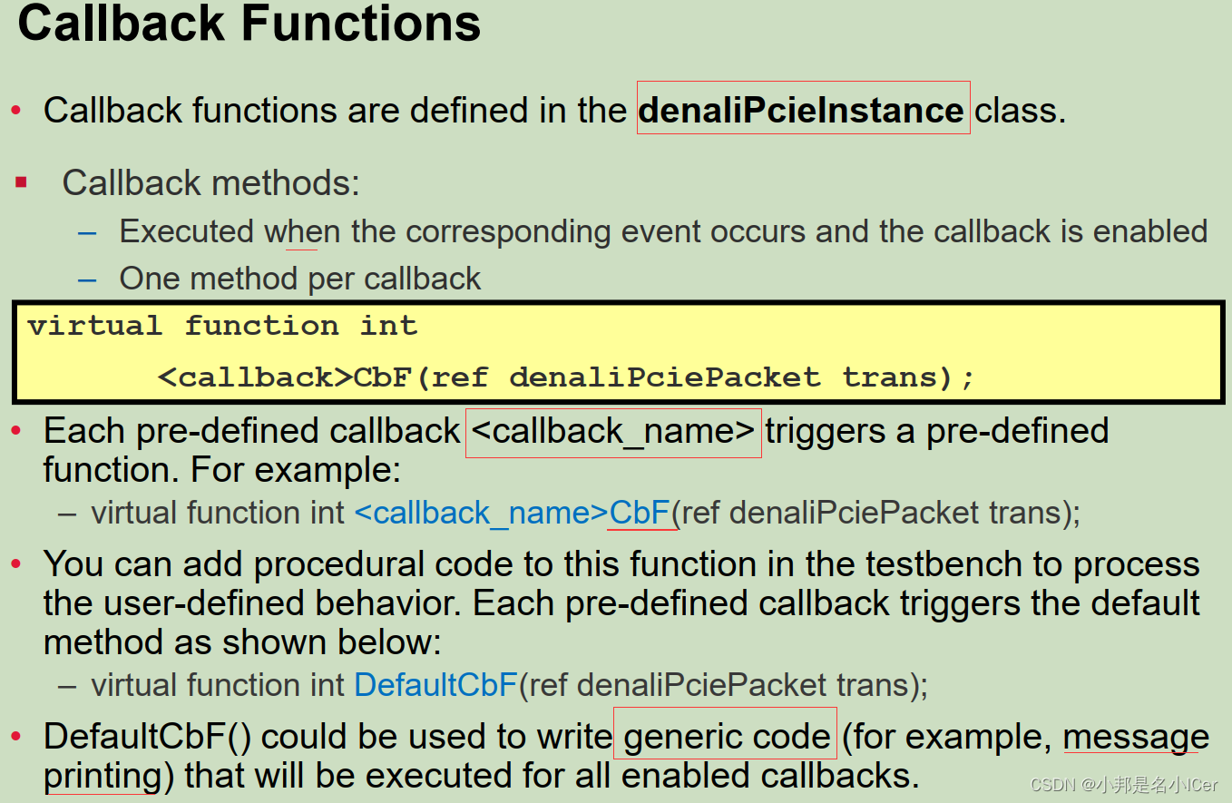 【PCIe】CDNS PCIe VIP 杂记 -- Callback_cadence usb vip 如何丢包-CSDN博客