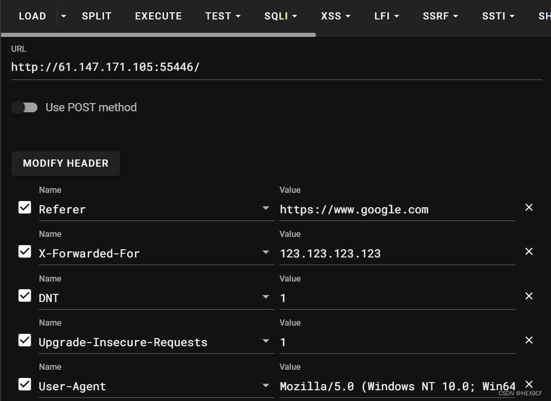 【CTF Web】XCTF GFSJ0481 xff_referer Writeup（HTTP协议+XFF伪造+Referer伪造）_ctf web xxf-CSDN博客