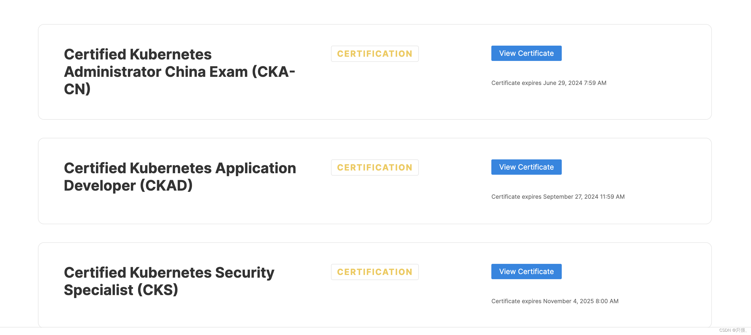 关于kuberneres认证个人考试经历 CKA~CKAD~CKS_cka、ckad 与 cks-CSDN博客