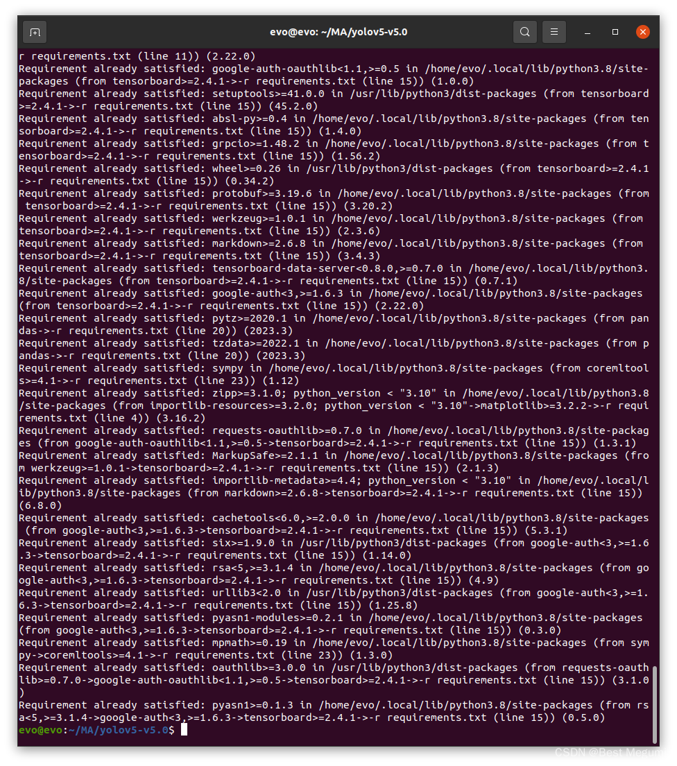 Ubuntu20.04安装pytorch和yolov5环境_pytorch安装ubuntu-CSDN博客
