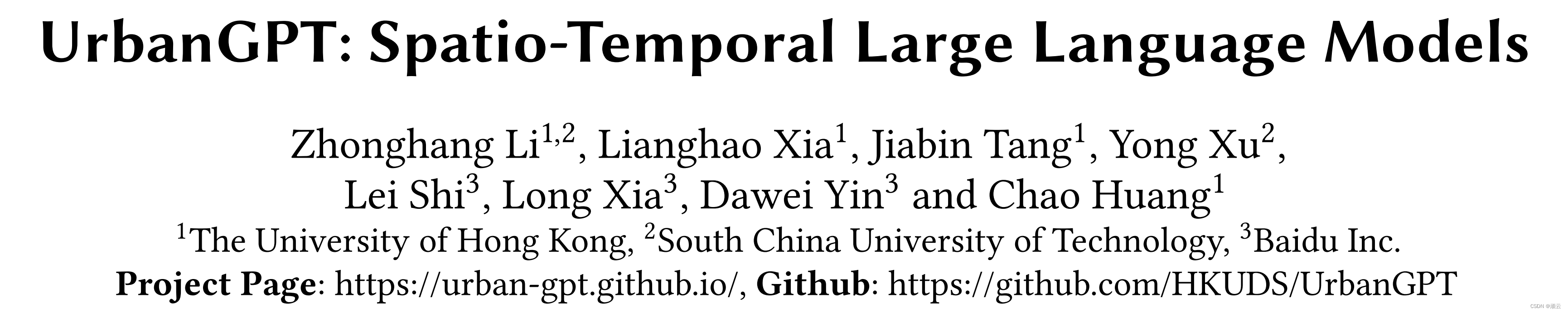 时空预测与大语言模型的奇妙碰撞！UrbanGPT: Spatio-Temporal Large Language Models_时空大语言模型 ...