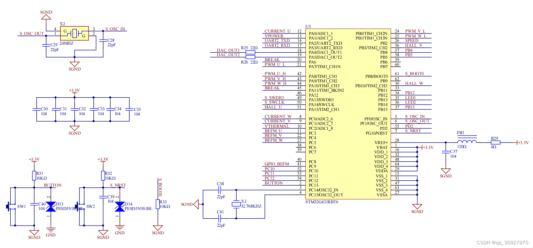 电机FOC控制（一）STM32 CUBEMX 配置RCC、GPIO_stm32cubemx rcc配置-CSDN博客