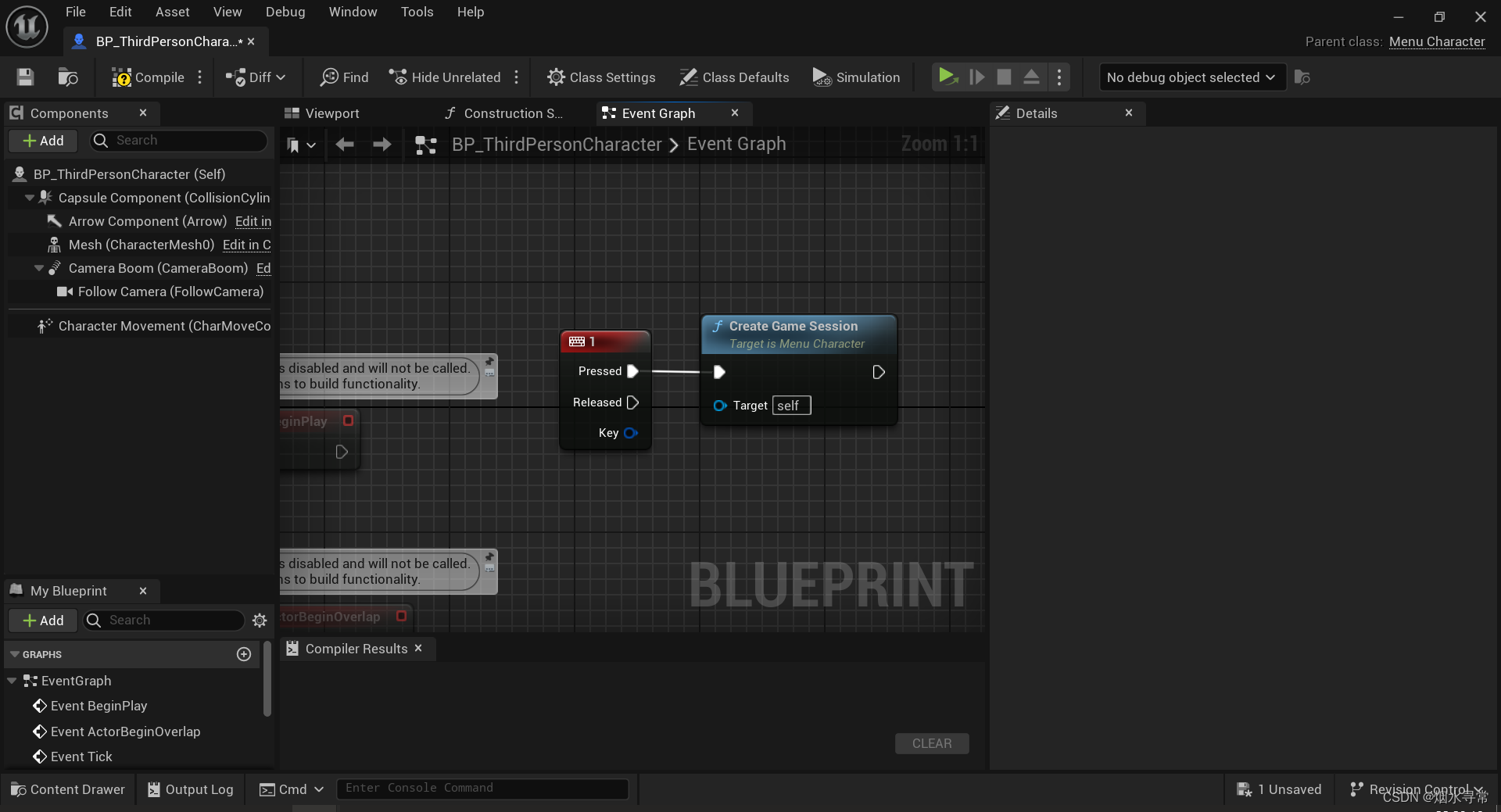 UE5 C++ TPS开发 学习记录(三)_ue5 t=uinputmappingcontext编译-CSDN博客