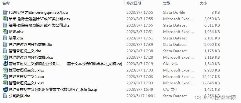 【推荐】上市公司管理层短视主义指标计算Stata代码附2007-2022年数据 文本分析_管理者短视主义影响企业长期投资吗文本分析代码-CSDN博客