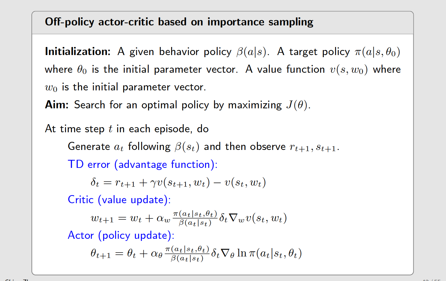 强化学习-赵世钰（十）：Actor-Critic Methods【Advantage Actor-Critic算法（on-policy ...