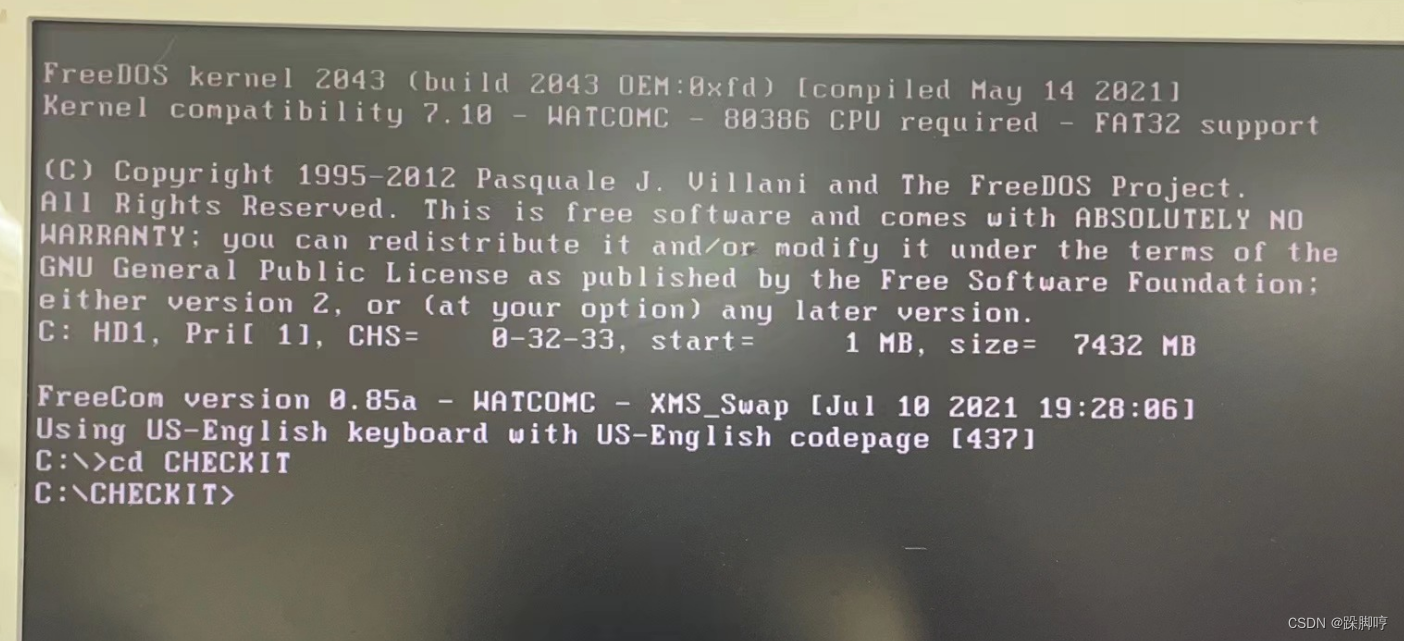 DOS下用CHECKIT工具检测LPT_dos 测试工具 lpt-CSDN博客