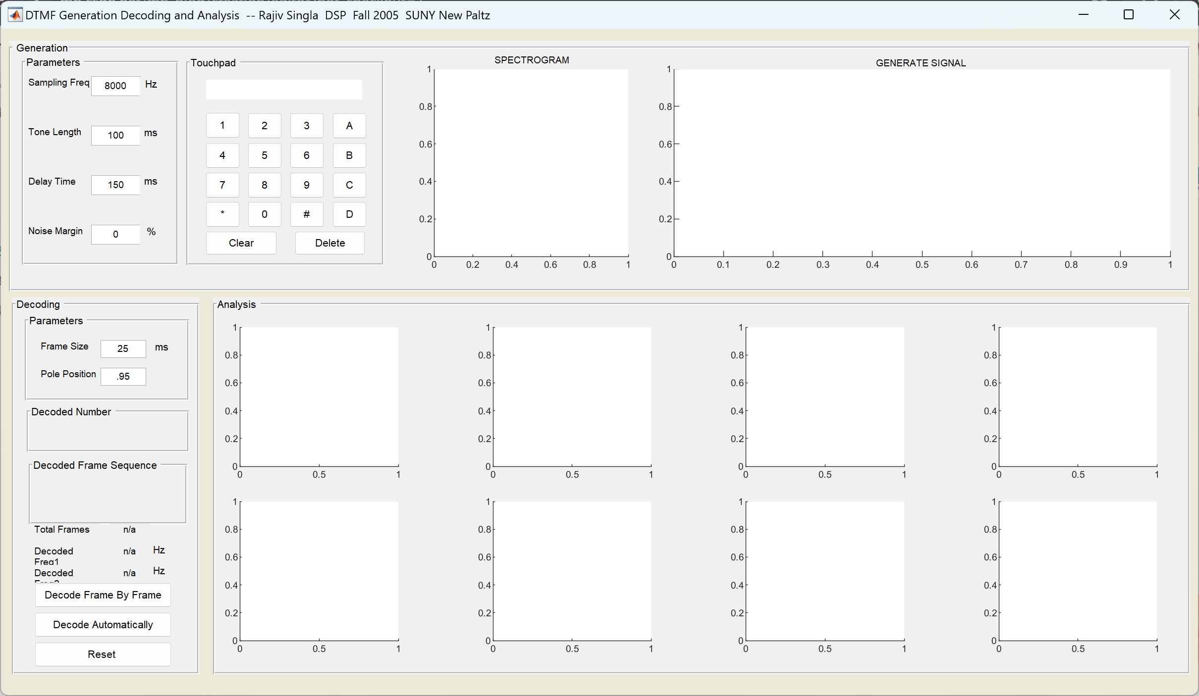 【GUI】DTMF滤波和噪声模拟器，双音多频噪声和滤波器模拟器（Matlab代码实现）_dtmf检测 背景噪音-CSDN博客