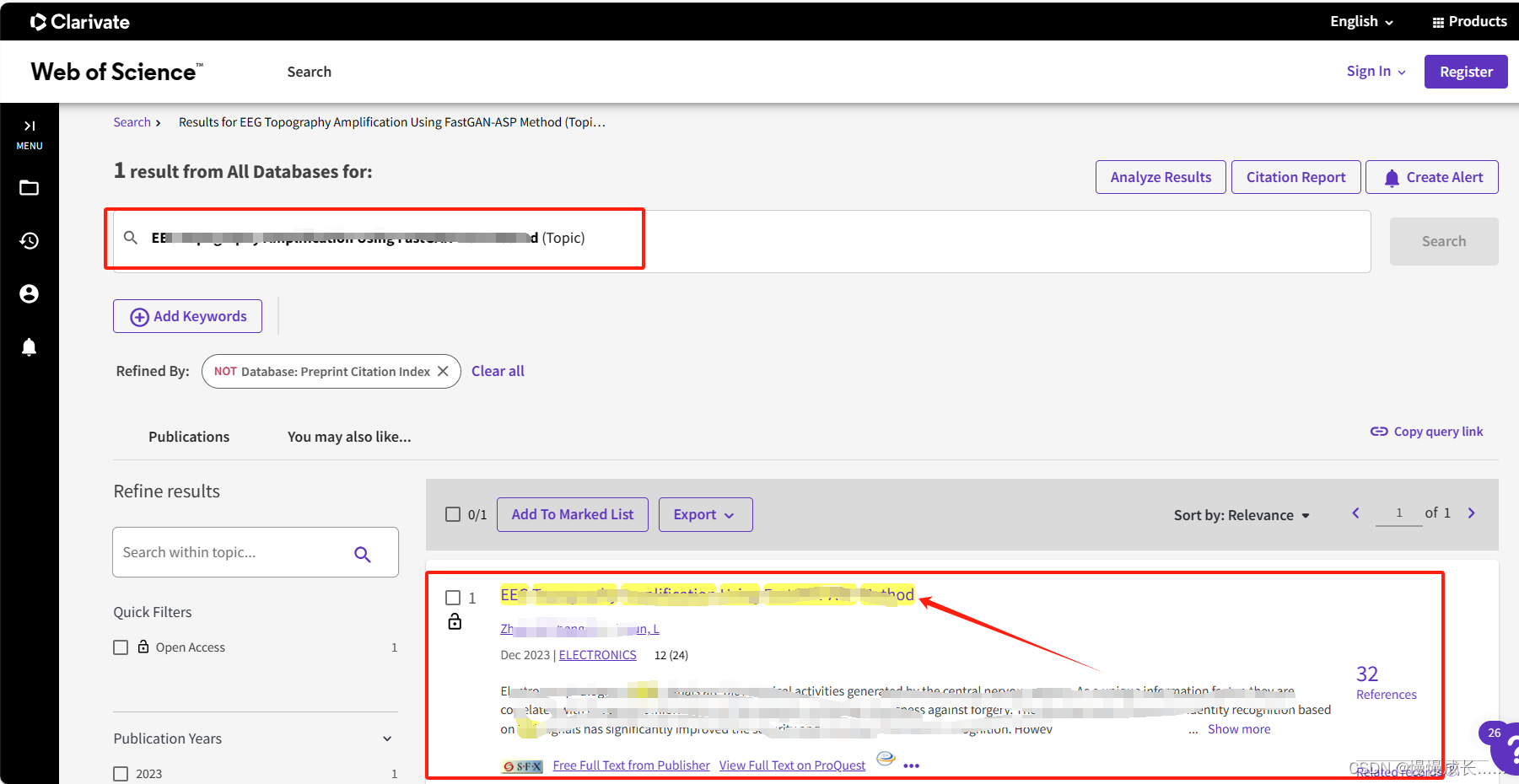 Web of Science检索文献（WOS号）— 校外访问-CSDN博客