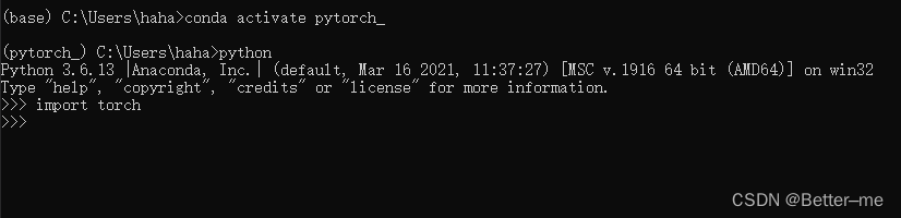 已安装Pytorch，却提示no module named ‘torch’的解决办法_conda no module named torch-CSDN博客