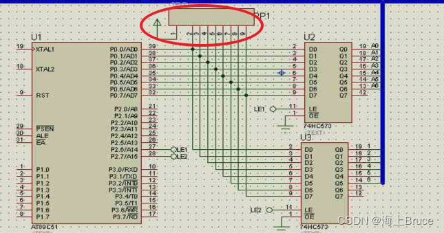 Proteus AT89C52模拟环境搭配74HC573锁存器模拟8位数码管问题_proteus74hc573怎么连接-CSDN博客