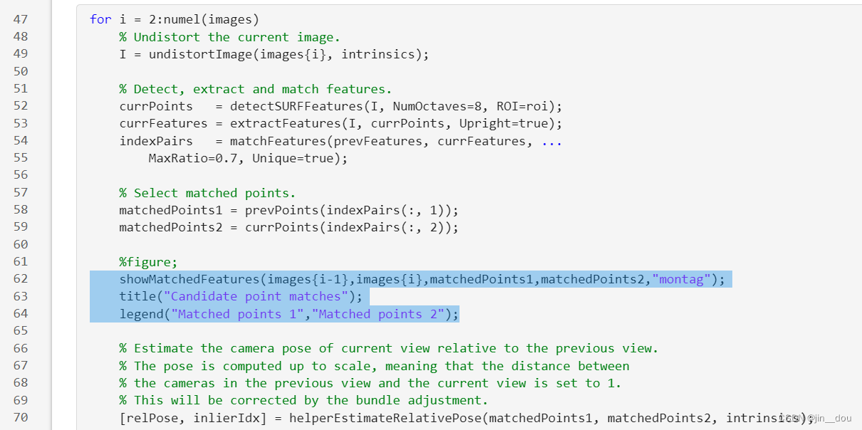 matlab2023复现例子structure from motion from multiple views_sfm from multiple views-CSDN博客