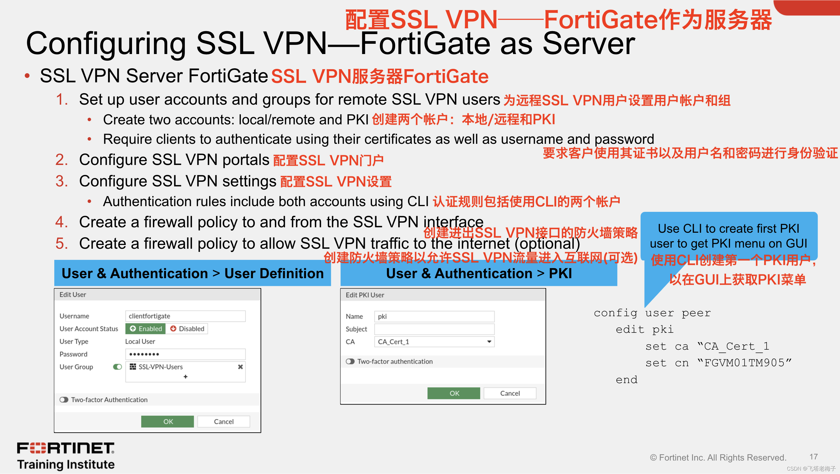 教程篇(7.4) 10. SSL VPN & FortiGate管理员 Fortinet网络安全专家 NSE4-CSDN博客