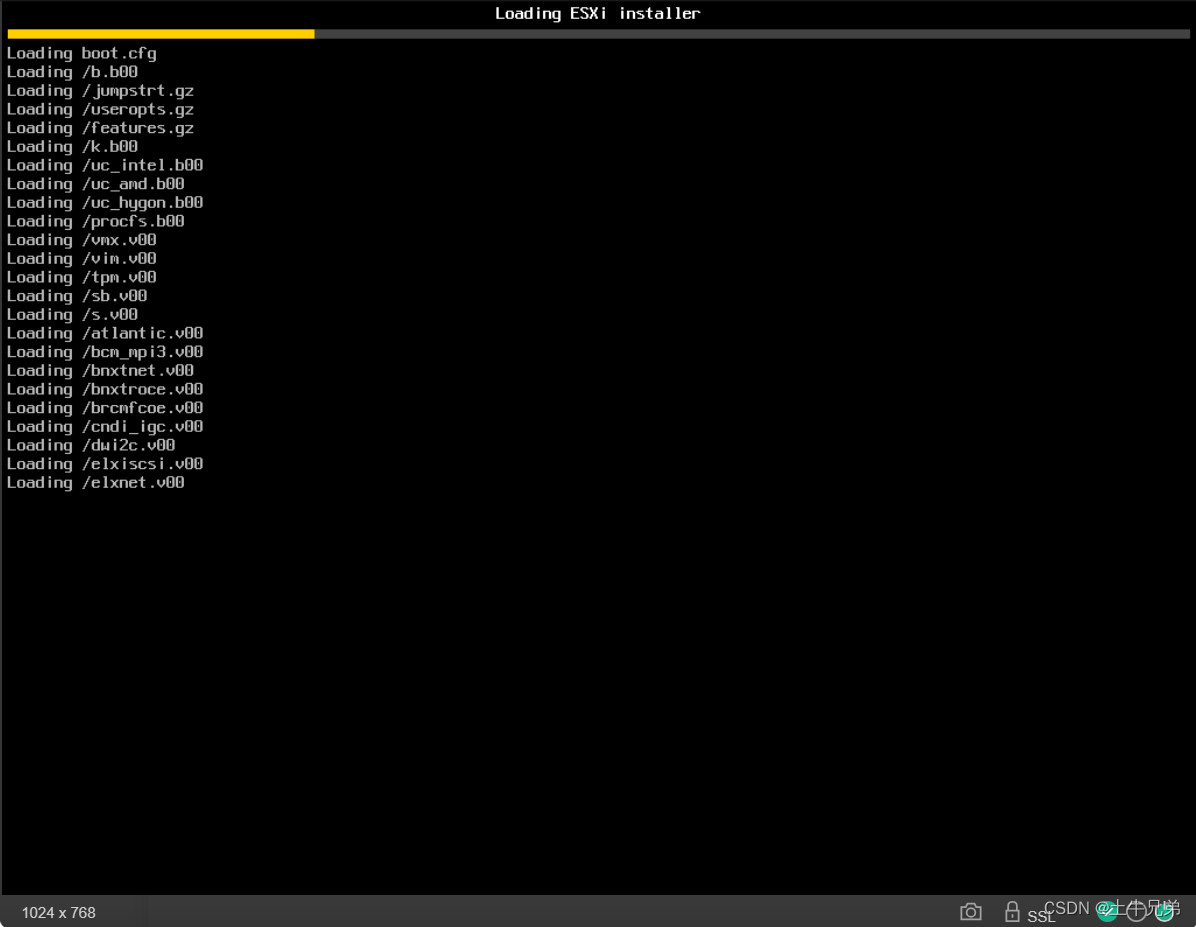 ESXi 8.0 安装进度卡在 Loading ESXi install -＞ Loading .elxnet.v00 解决方案_loading esxi installer-CSDN博客