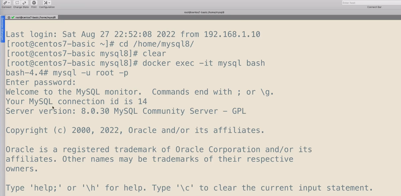 【Docker】4.docker进入容器命令(配置MySQL8为例)_docker 怎么进去mysql 命令行-CSDN博客