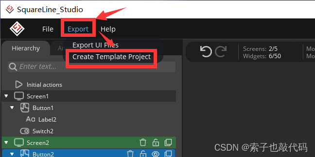 【ESP32+LVGL】Vscode+platformio之SquareLine工程代码移植-CSDN博客
