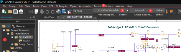 OrCAD X Capture CIS设计小诀窍系列--如何在Capture原理图中输出装配变量对应BOM_orcad capture 原理图设计小工具-CSDN博客