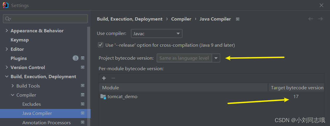 [IDEA] 中JDK版本调整（Language level is invalid or missing in pom.xml. Current project JDK is 17. ）-CSDN博客