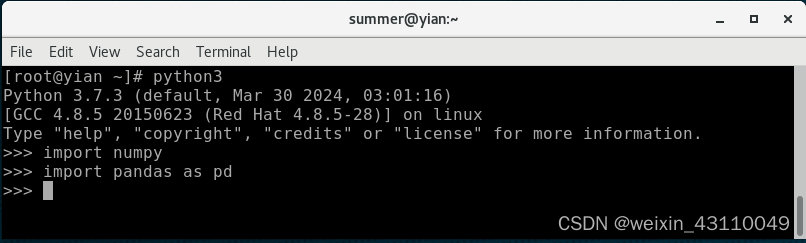 redhat7.9离线安装python3 + numpy + pandas_redhat7.9 python-CSDN博客