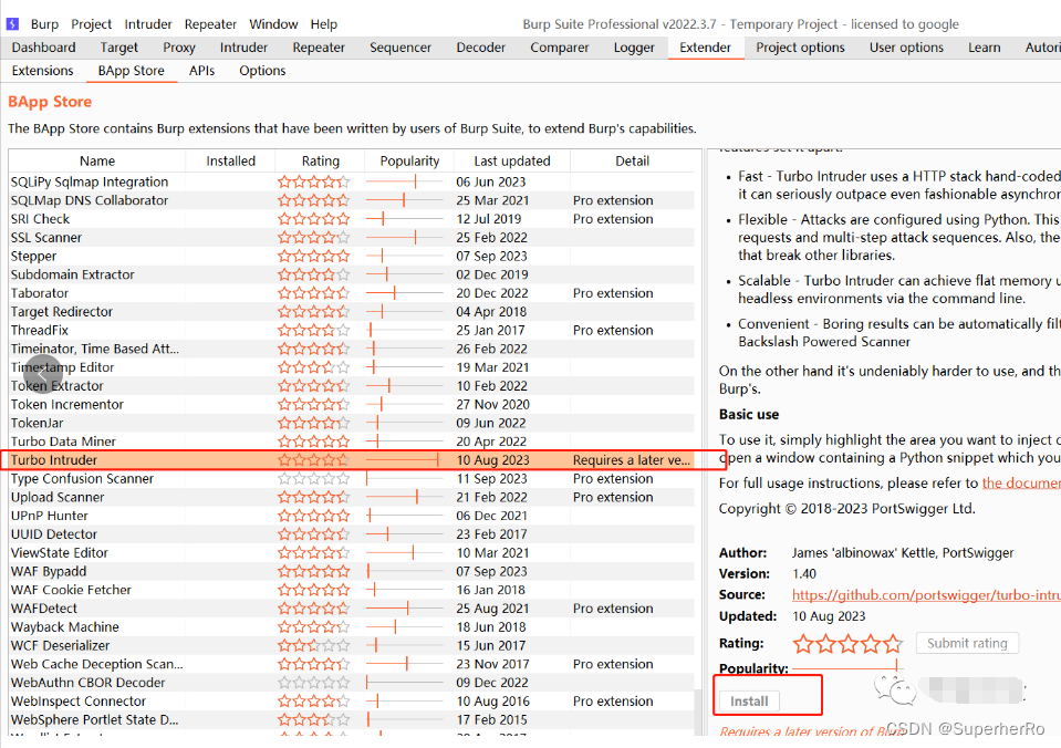 并发漏洞测试插件-turbo-intruder_turbo intruder脚本-CSDN博客