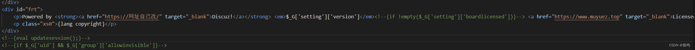 Discuz 3.5x怎么去除版权信息 pc版和移动版_dz论坛更改版权-CSDN博客