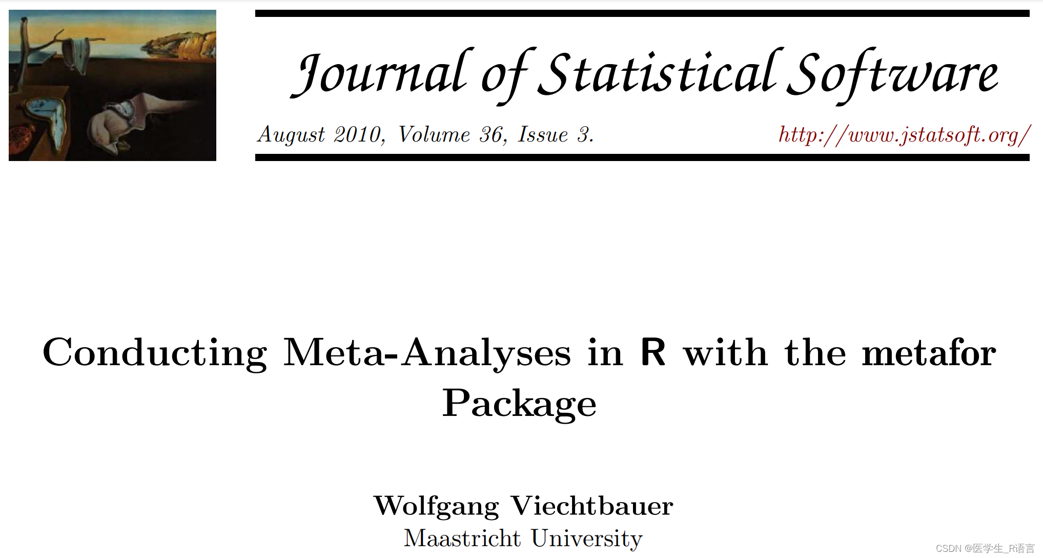 【Meta 分析篇】meta包 or metafor包 ？？？？-CSDN博客