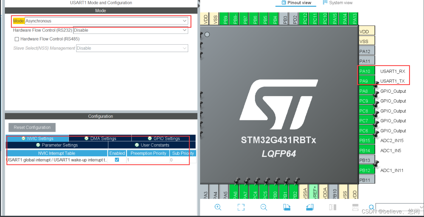 # [蓝桥杯嵌入式]hal库 stm32 USART串口不定长收发通信（中断+计时）_hal库实现串口数据收发-CSDN博客