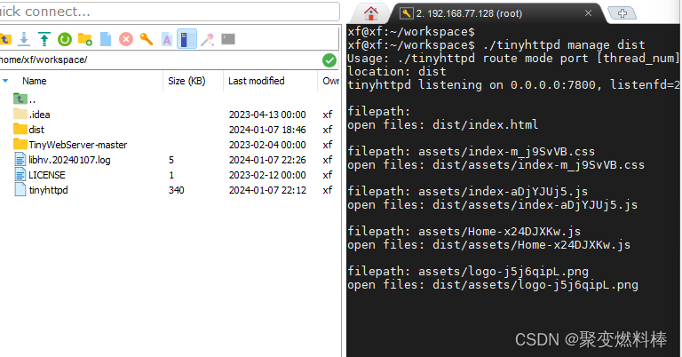 tinyhttpd文件目录索引服务二：可代理vue3前端路由-CSDN博客