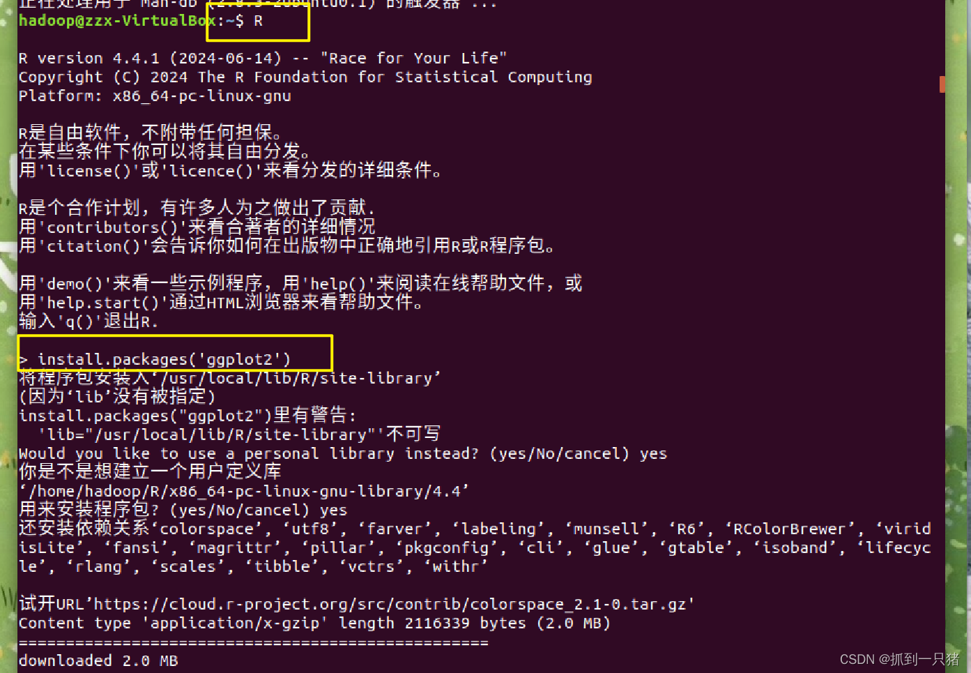 R语言下安装ggplot2：Warning message:package ‘ggplot2’ is not available (for R version 3.4.4)-CSDN博客