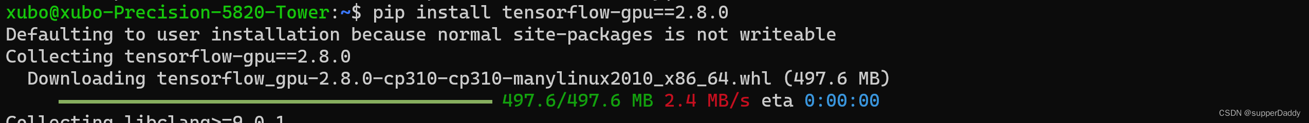 Linux系统下配置CUDA环境，使用GPU训练模型（Ubuntu22.04+python3.10+tensorflow2.8.0+cuda11.7+cudnn8.2.0）_linux安装 ...