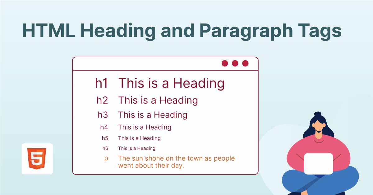 HTML 基础知识：HTML 中的标题和段落标签_html副标题标签-CSDN博客