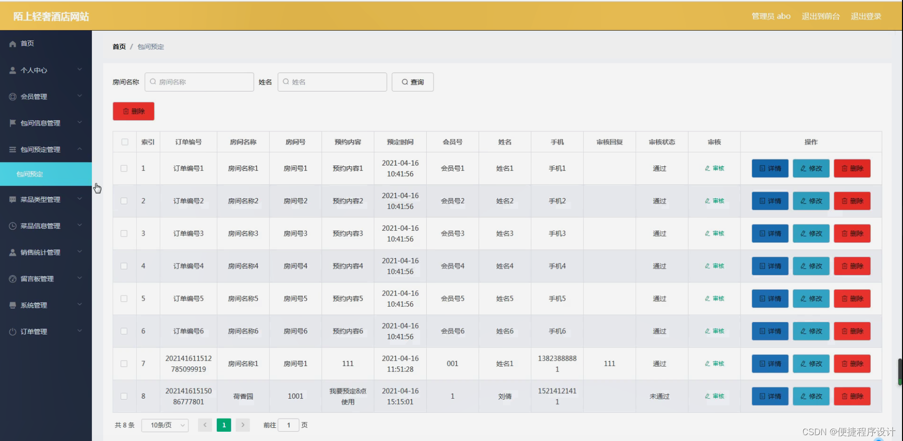 Java陌上轻奢酒店网站开题源码 Csdn博客 