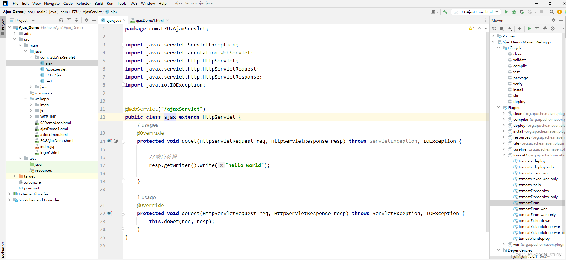 IDEA实现AJAX_idea返回ajax-CSDN博客