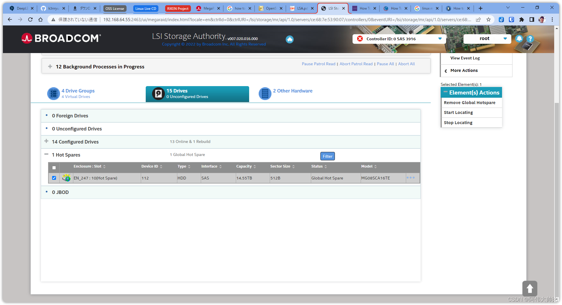 LSI Storage Authority (LSA) on Linux（LSA web使用 方法）-CSDN博客