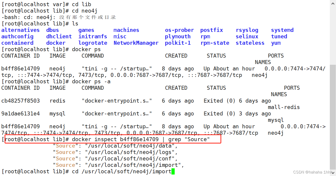 查看docker内容器的资源路径_docker inspect 容器id|grep source查出来的路径是什么-CSDN博客
