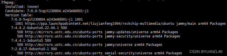 Ubuntu降级ffmpeg的操作方法_apt-cache policy ffmpeg 没有需要的版本 怎么办-CSDN博客