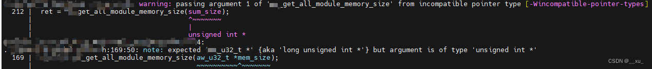 【总结】arm-none-eabi-gcc编译报警waring：passing argument 1 of ‘xxx‘ from incompatible point type ...