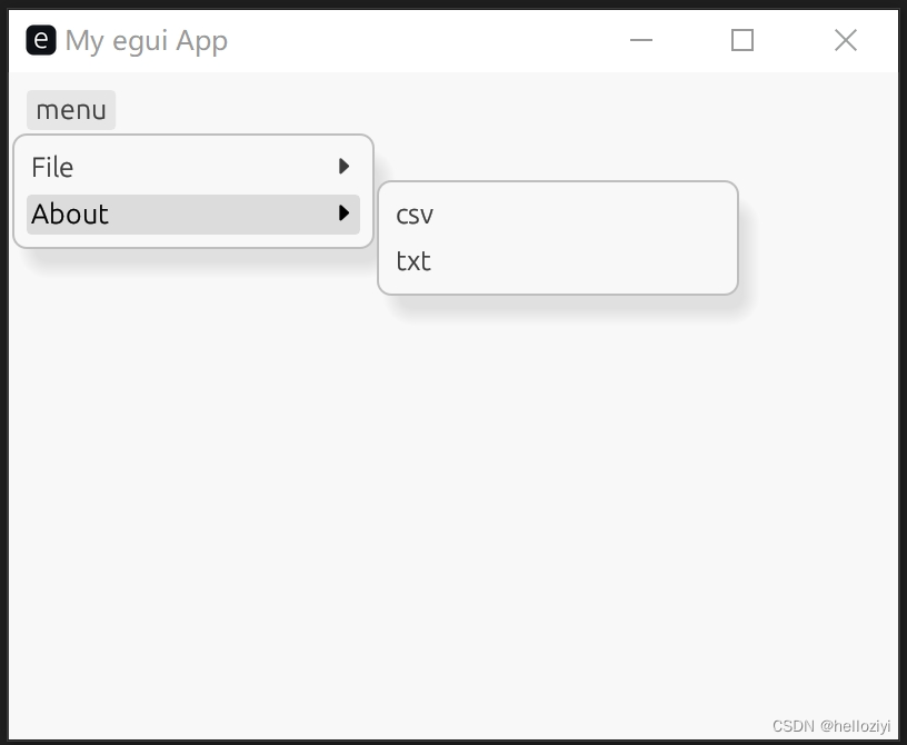 Rust语言之egui库窗口中菜单栏、事件、悬浮菜单、案例（9）_rust tarui 文件对话框-CSDN博客