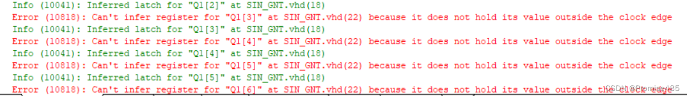关于quartus ii报错Error (10818):because it does not hold its value outside the clock edge-CSDN博客