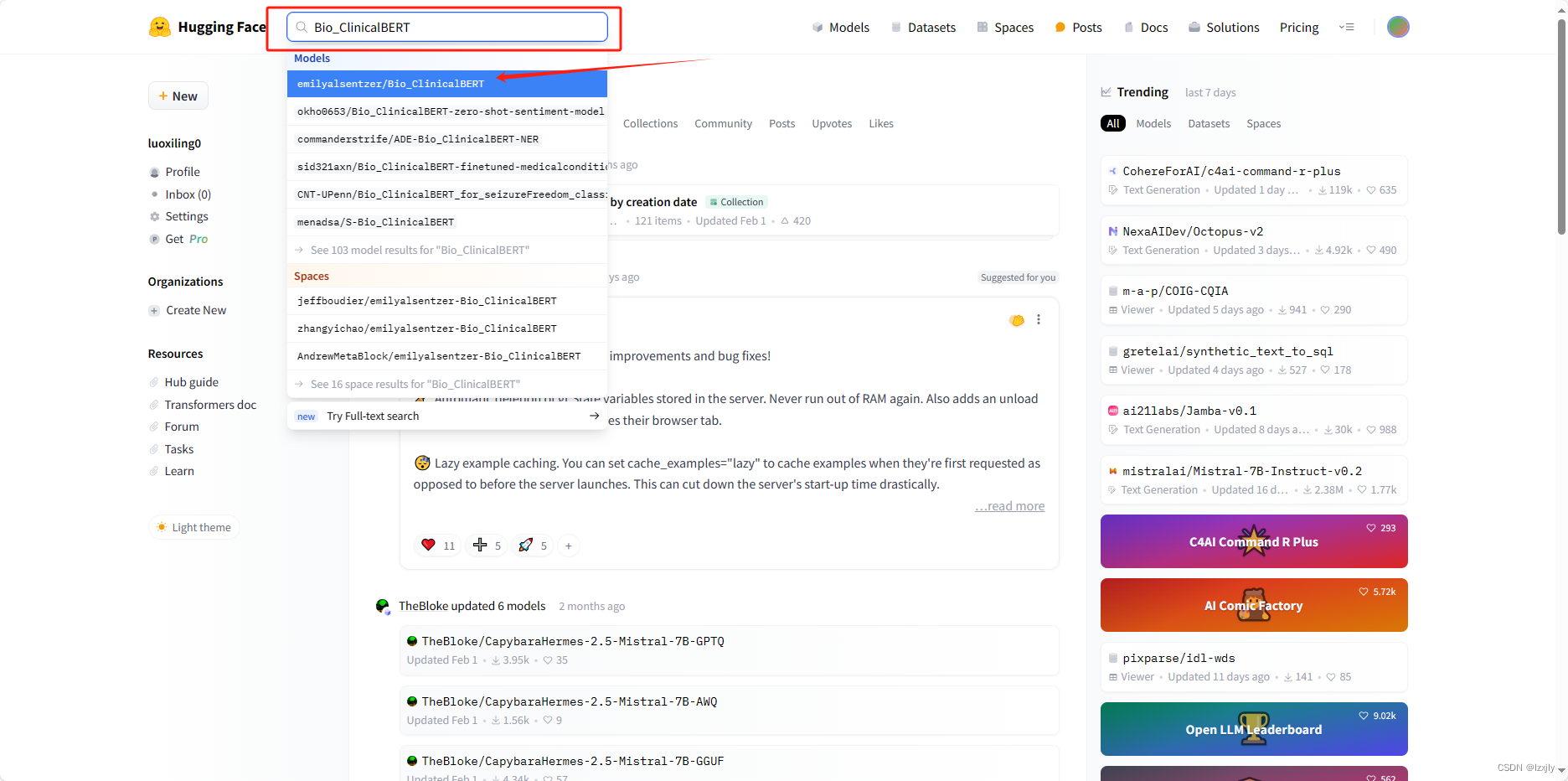 【代码报错】OSError: Can‘t load tokenizer for ‘emilyalsentzer/Bio_ClinicalBERT‘._oserror: can't load ...